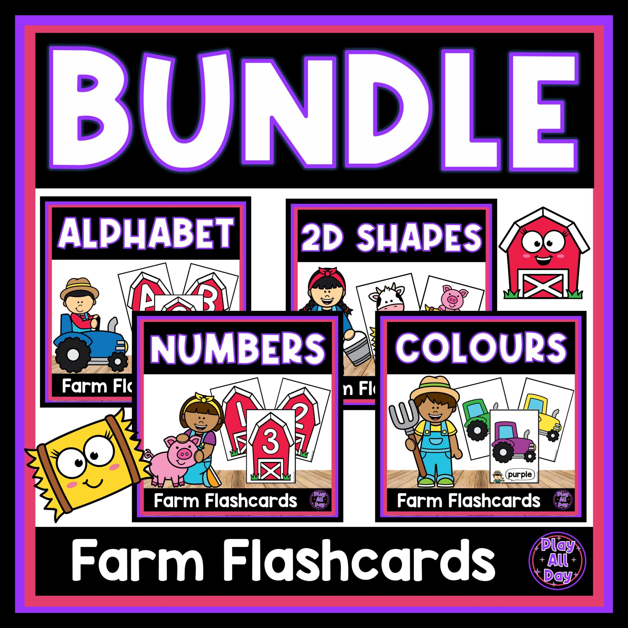 Farm Flashcards BUNDLE | Made By Teachers