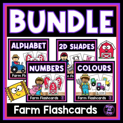 Farm Flashcards BUNDLE | Made By Teachers