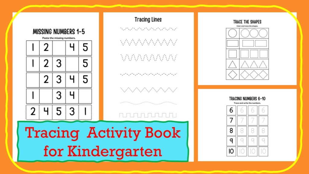Tracing Activities Books for kids 4- 8 book for kids | Made By Teachers