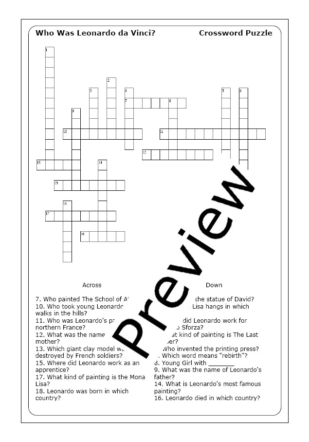 Roberta Edwards "Who Was Leonardo da Vinci?" worksheets | Made By Teachers