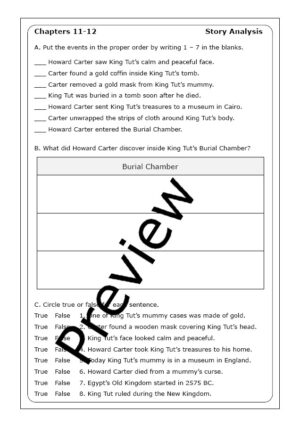 Roberta Edwards "Who Was King Tut?" worksheets | Made By Teachers