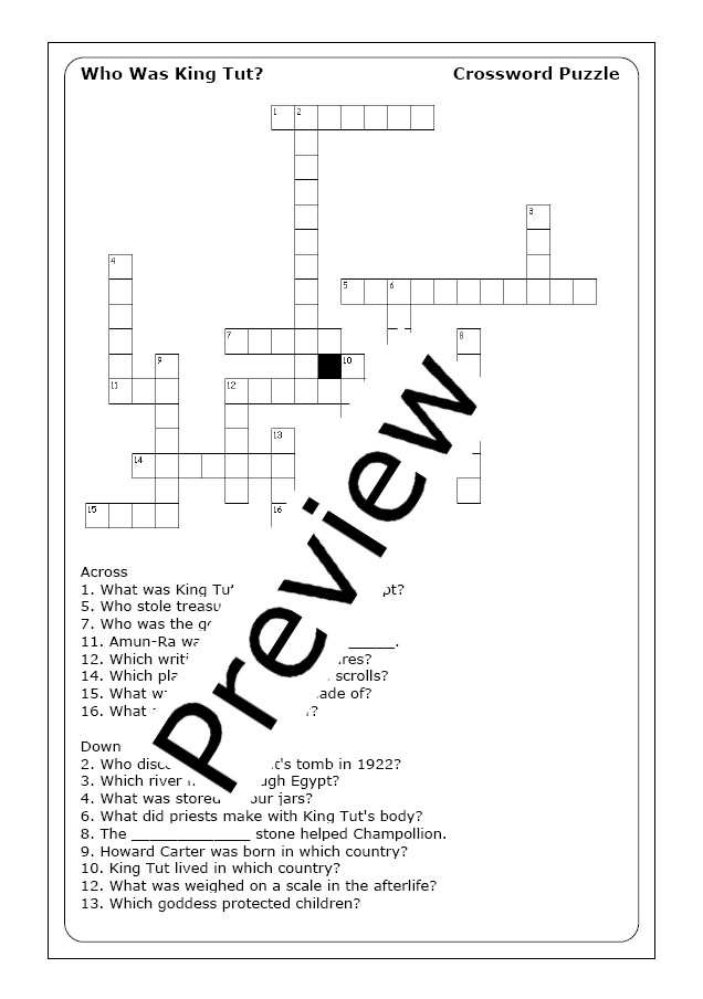 Roberta Edwards "Who Was King Tut?" worksheets | Made By Teachers