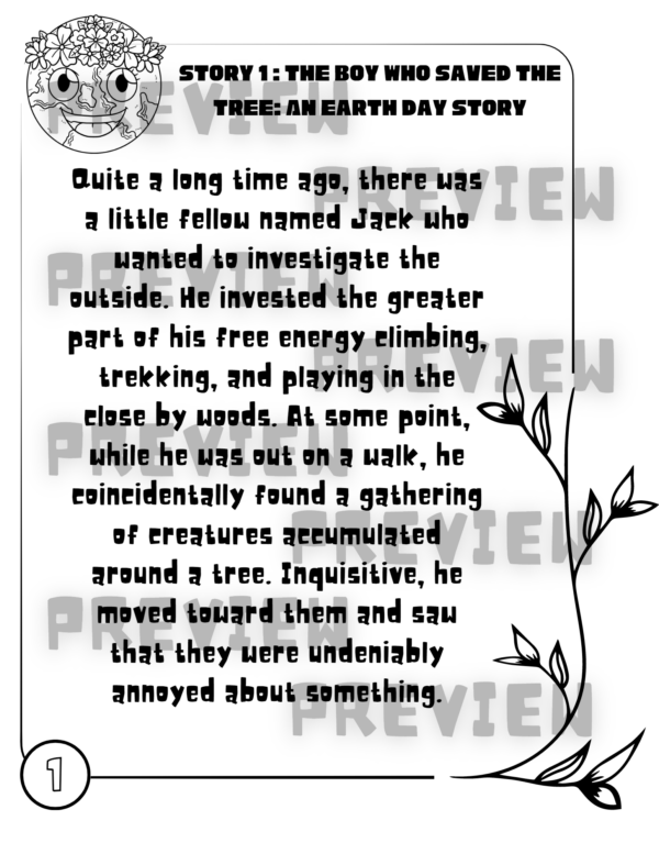 Earth Day Story Book, Story Book Activities, Short Stories For Kids ...