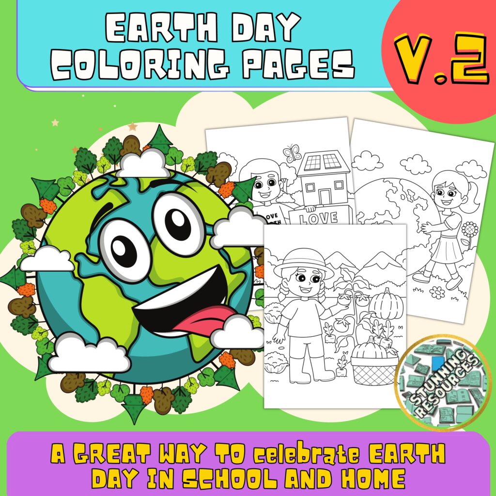 Earth Day Coloring Pages V.2, Earth Day Activities Pages | Made By Teachers