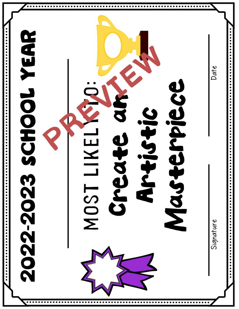 Superlatives End of Year Awards | Made By Teachers