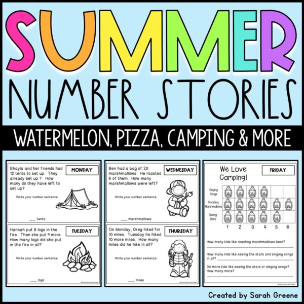 Summer Number Stories | Made By Teachers