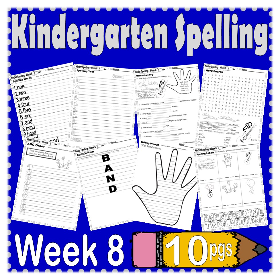 Kindergarten Spelling Worksheets Curriculum Week 8 | Made By Teachers