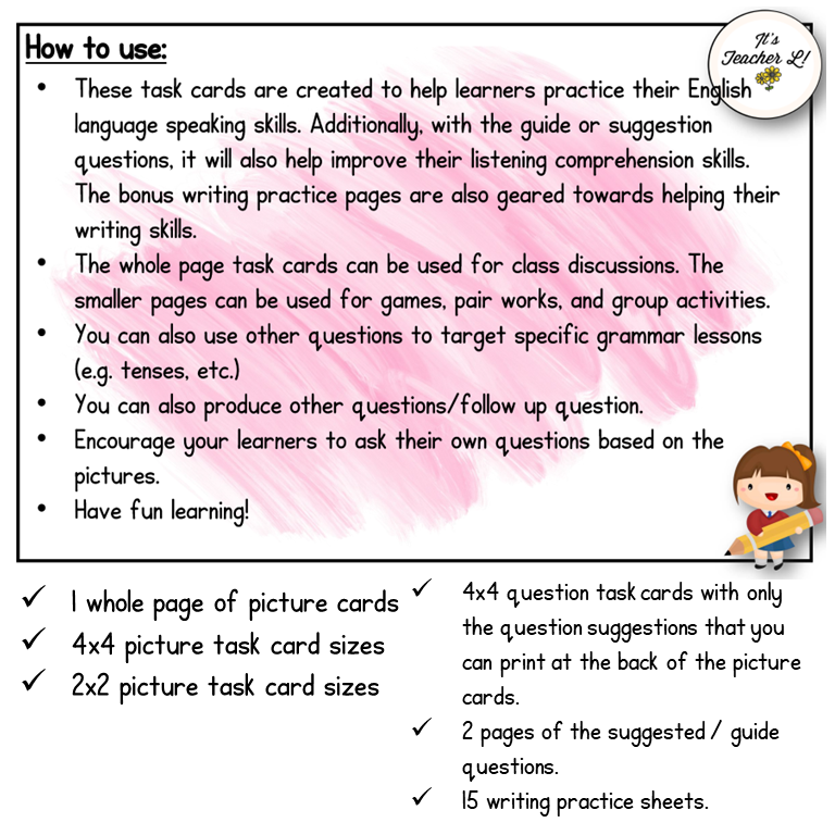 Conversation Practice Task Cards Volume 3 | Made By Teachers