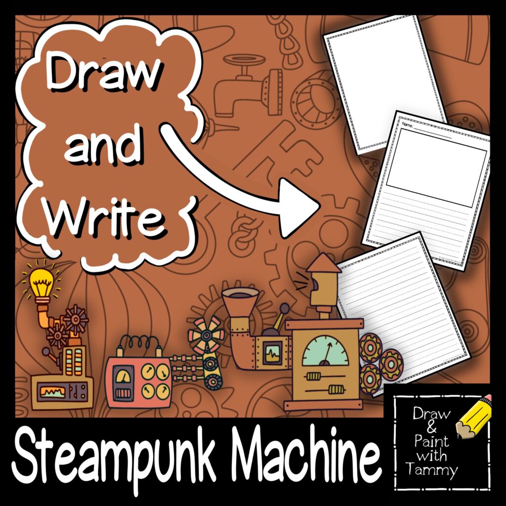 Roll a Steampunk Machine Roll and Draw Art Game Art Sub Activity | Made ...