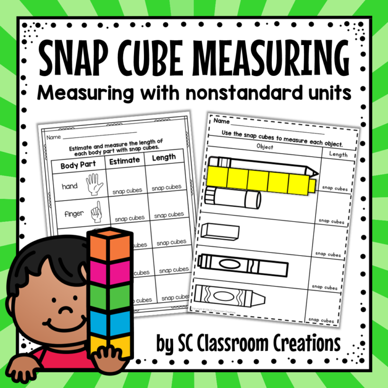 Snap Cube Measuring | Made By Teachers