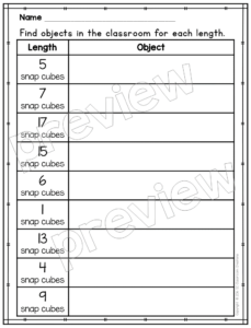 Snap Cube Measuring | Made By Teachers