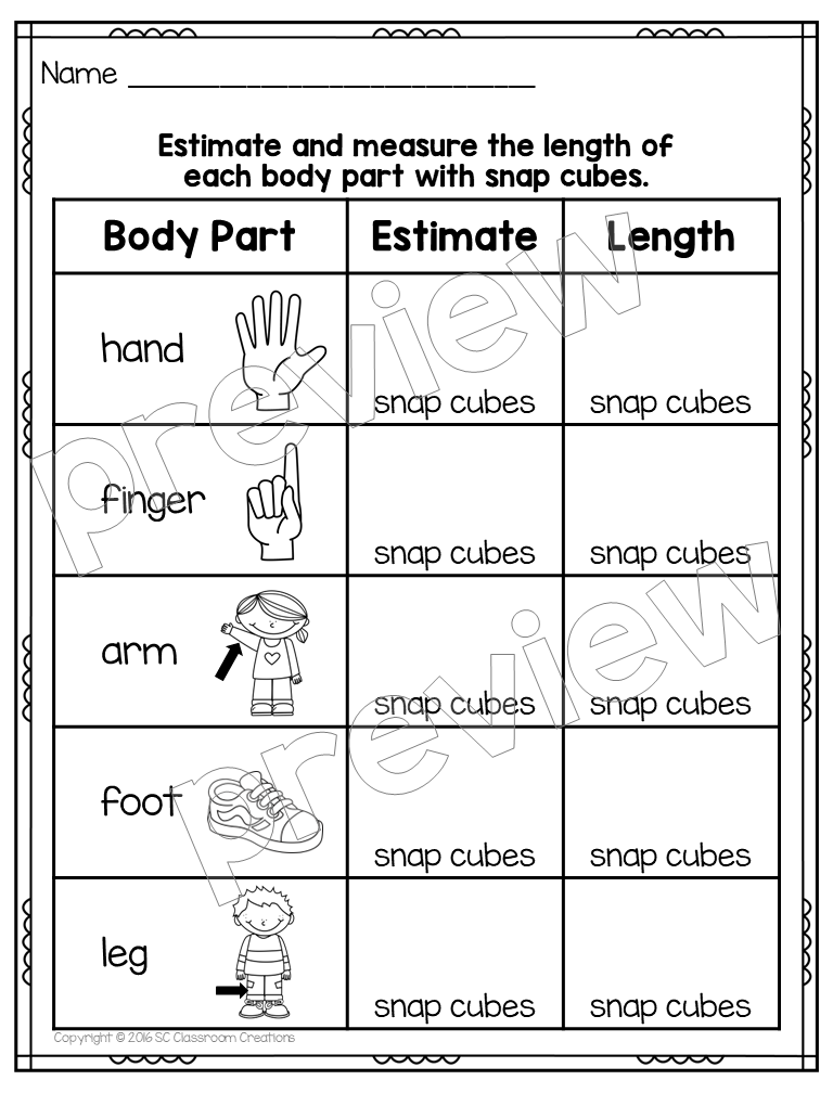 Snap Cube Measuring | Made By Teachers
