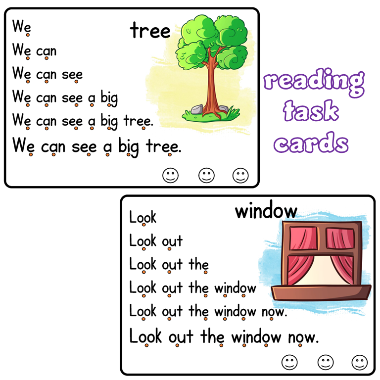 Guided Reading Noun Dolch Sight Words Practice Task Cards and ...