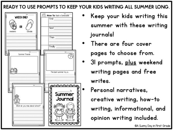 Summer Writing Journal | Made By Teachers