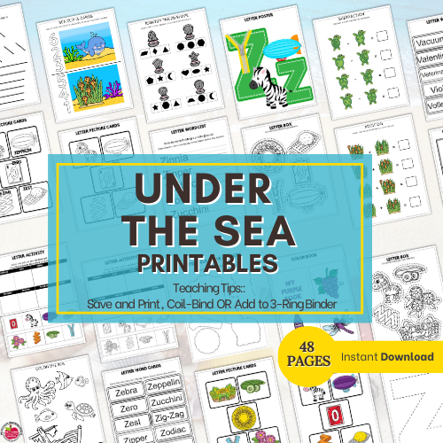 UNDER THE SEA | LESSONS AND PRINTABLES | MATH LITERACY CRAFT ACTIVITIES ...