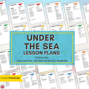 UNDER THE SEA | LESSONS AND PRINTABLES | MATH LITERACY CRAFT ACTIVITIES ...