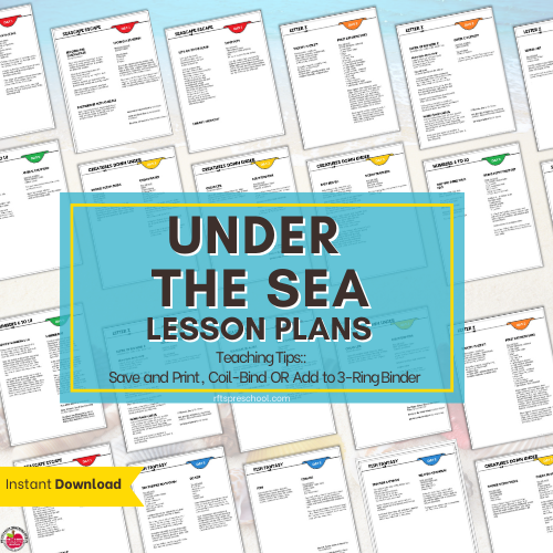 UNDER THE SEA | LESSONS AND PRINTABLES | MATH LITERACY CRAFT ACTIVITIES ...