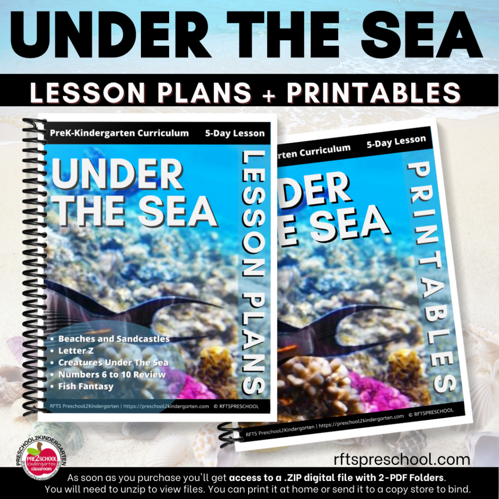 UNDER THE SEA | LESSONS AND PRINTABLES | MATH LITERACY CRAFT ACTIVITIES ...
