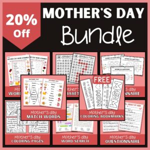 Mother's Day Activity Bundle, Coloring Pages, Word Search, Mazes and ...
