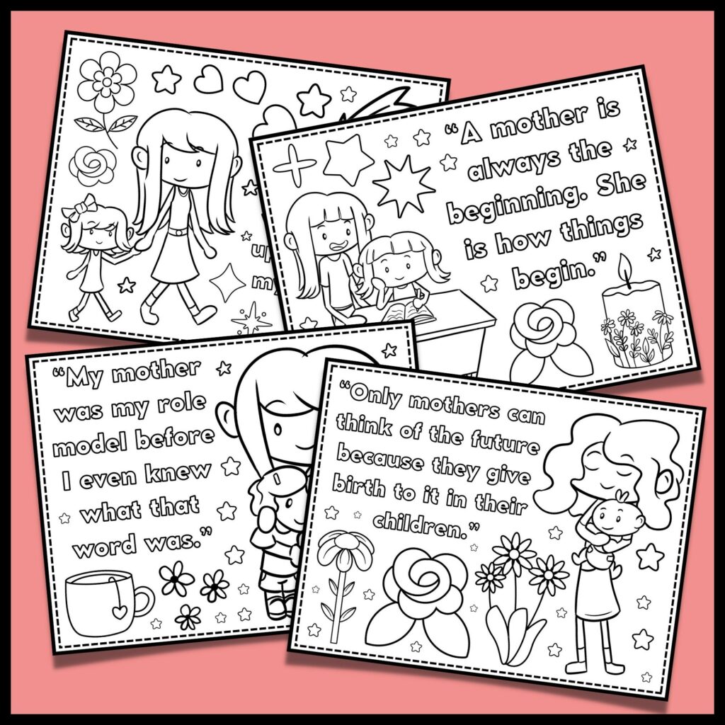 Mother's Day Activity Bundle, Coloring Pages, Word Search, Mazes and ...