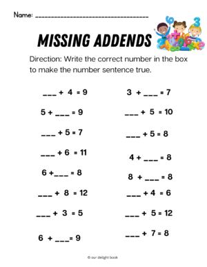Addition & Subtraction worksheets for toddlers | Made By Teachers