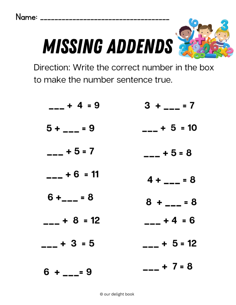 Addition & Subtraction worksheets for toddlers | Made By Teachers