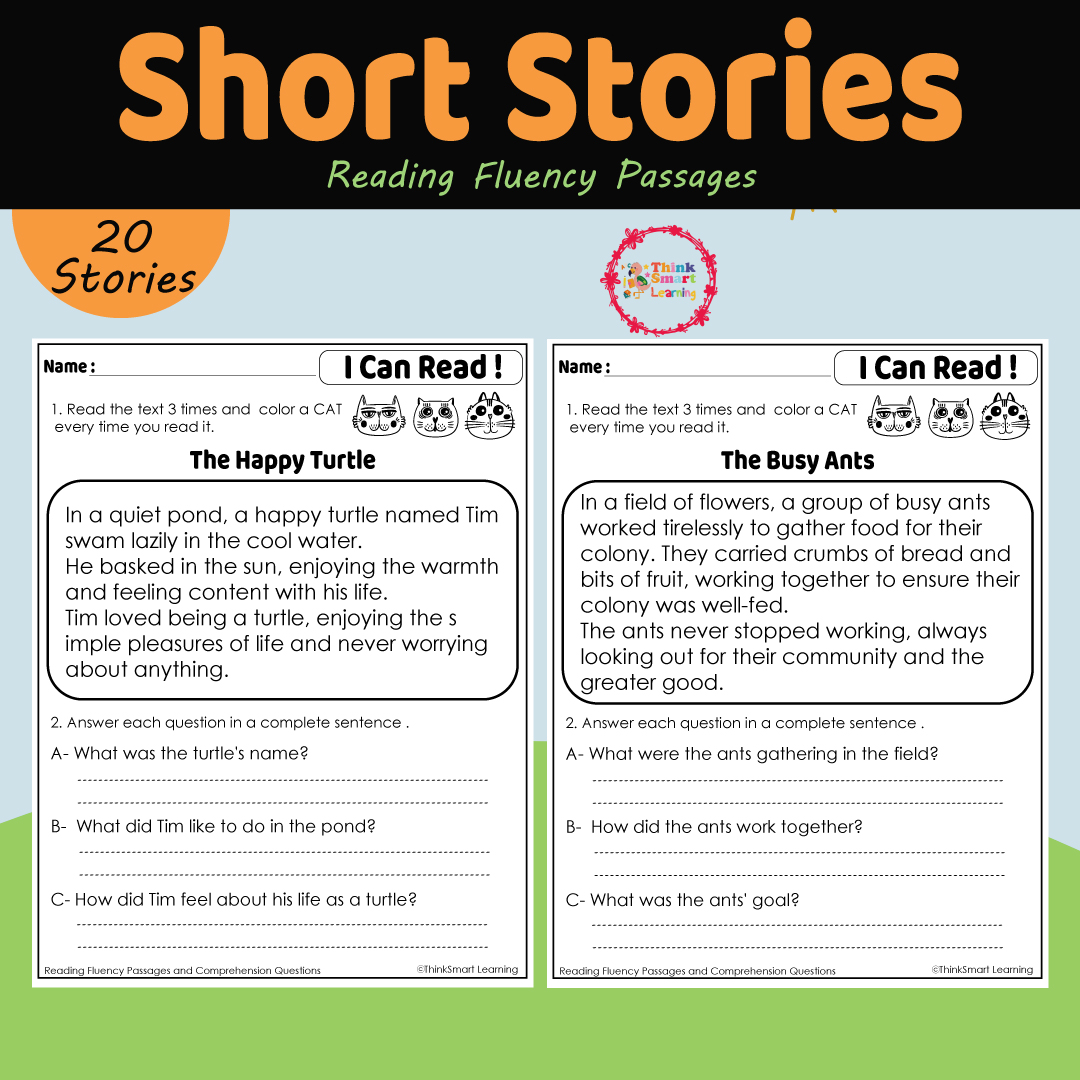 Reading Fluency Passages and Comprehension Questions 2 | Made By Teachers
