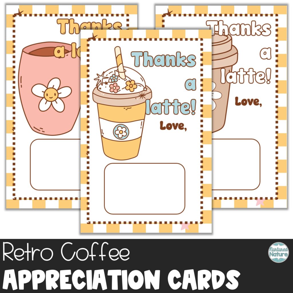 Teacher Appreciation Week Card - Yellow Retro Coffee Shop Gift Card ...