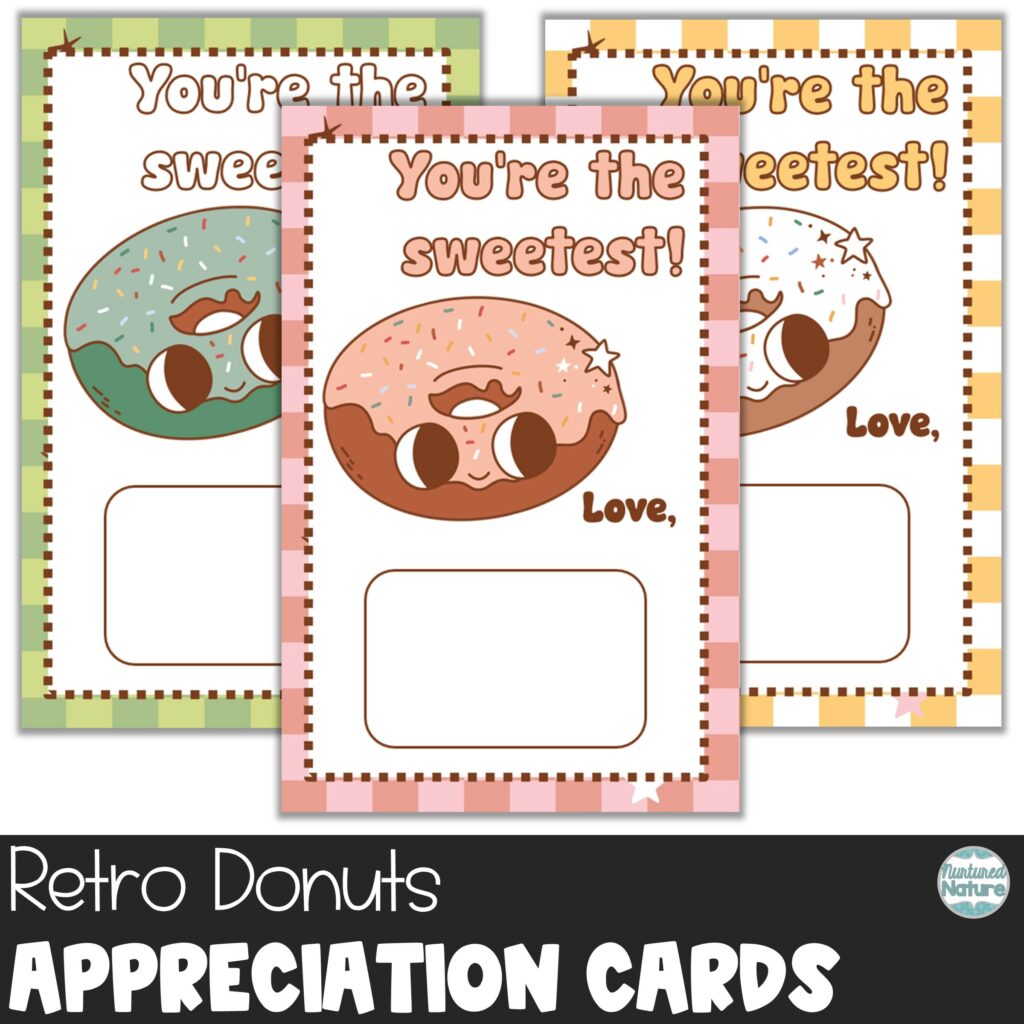 Teacher Appreciation Week Card - Retro Donut Shop Gift Card Holder ...