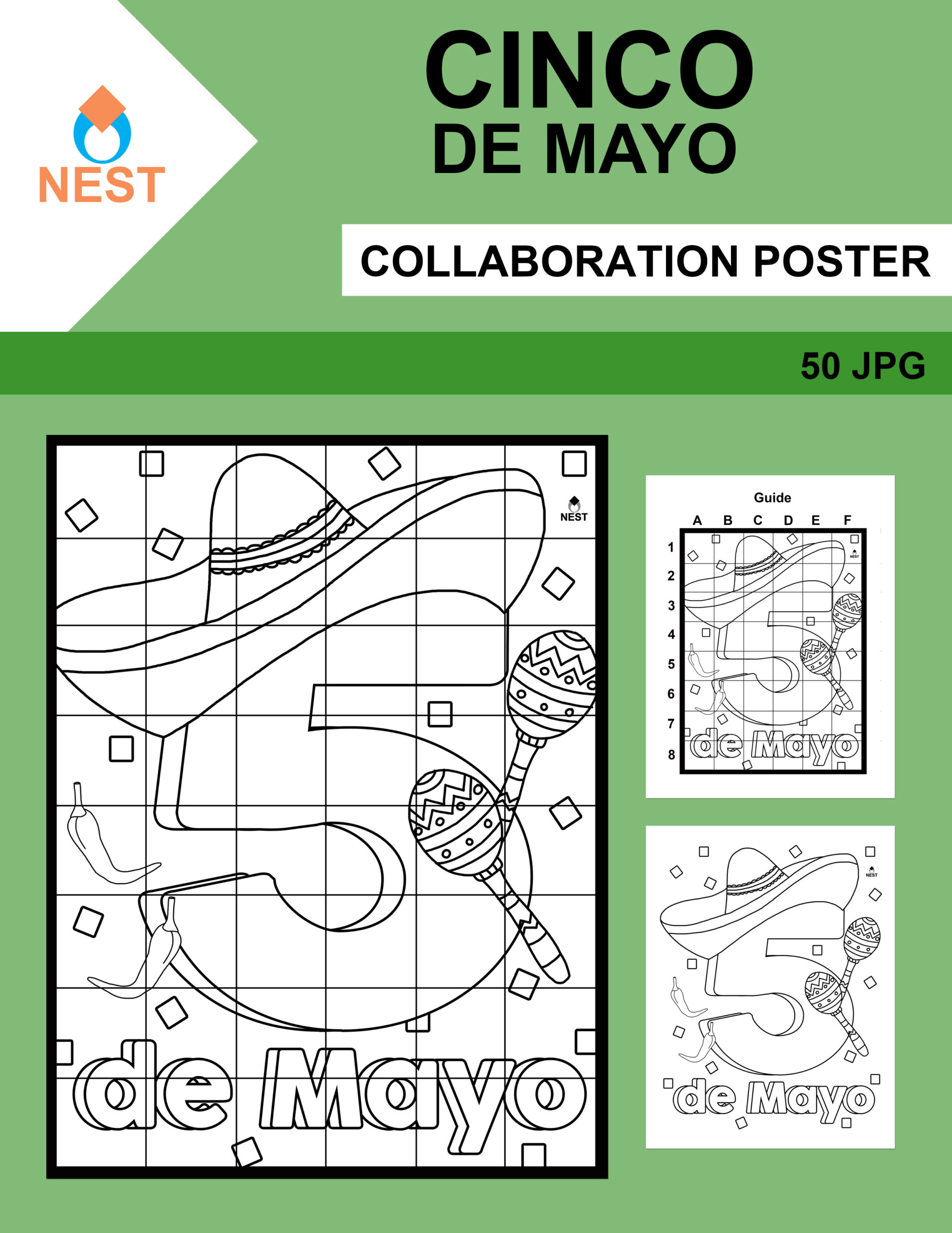 Cinco de Mayo Collaboration Poster | Made By Teachers