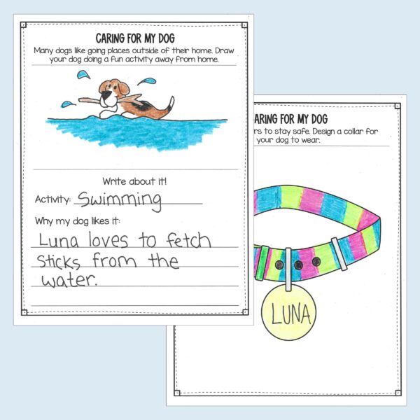 Caring for My Dog | Social Emotional Learning Packet | Mental Health ...