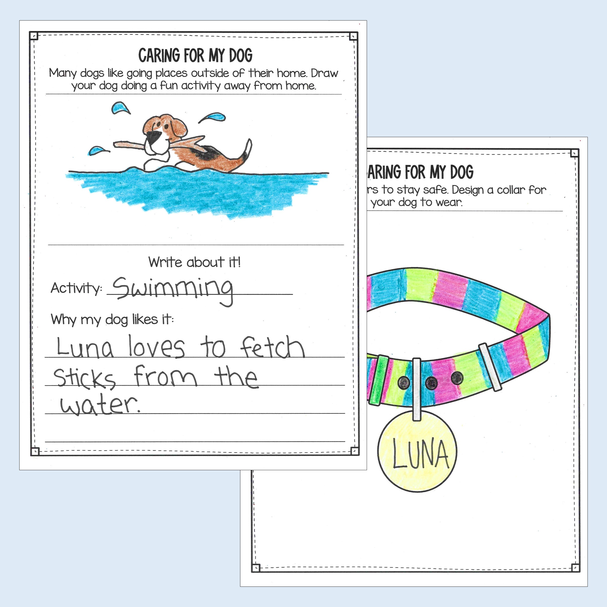 Caring for My Dog | Social Emotional Learning Packet | Mental Health ...