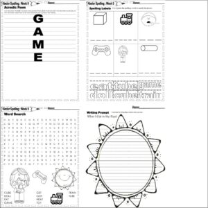 Kindergarten Spelling Worksheets Curriculum Week 9 | Made By Teachers