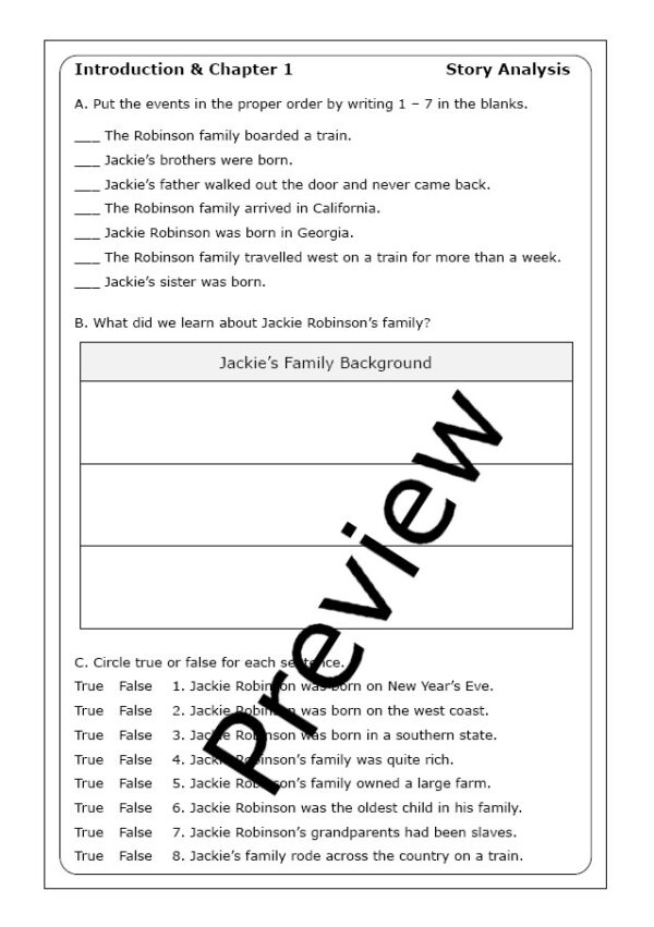 Gail Herman "Who Was Jackie Robinson?" worksheets | Made By Teachers