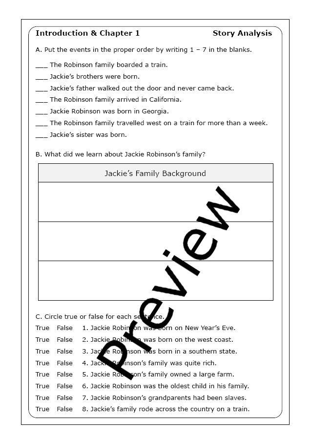 Gail Herman "Who Was Jackie Robinson?" worksheets | Made By Teachers