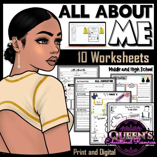 All About Me Worksheets, All About Me Activities, Back to School ...