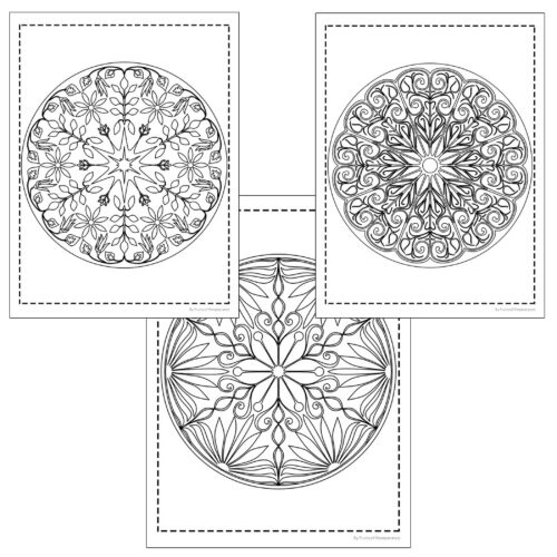 Spring Mandala Coloring Pages Set 1| Fun End of Year Activity | Stress ...