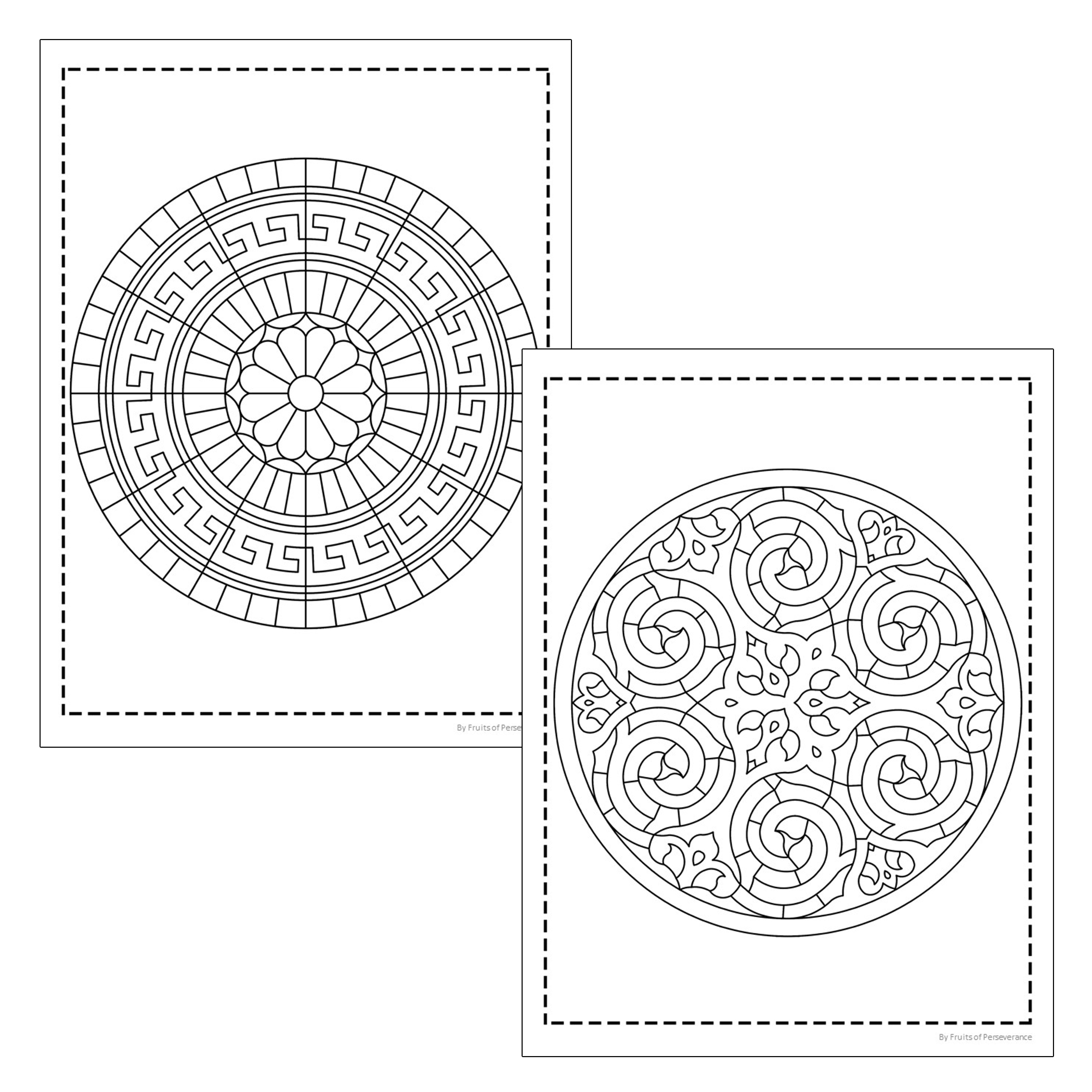 Spring Mandala Coloring Pages Set 1| Fun End of Year Activity | Stress ...