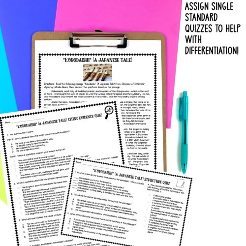 Reading Comprehension Passage and Questions Practice Test Informational ...