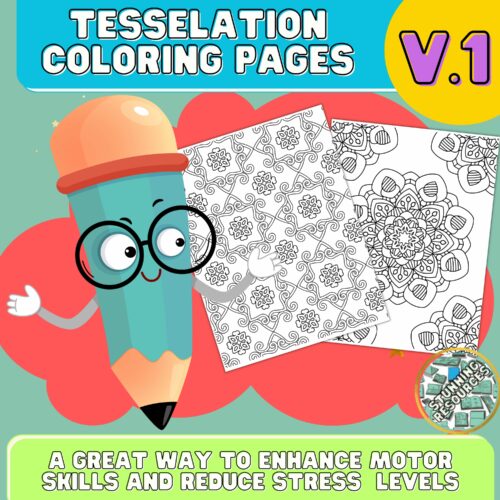 Tesselation Coloring Pages V.1, Coloring Activities Pages | Made By ...