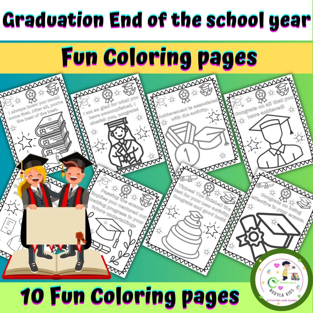 Graduation End of the school year Coloring pages | End of Year ...