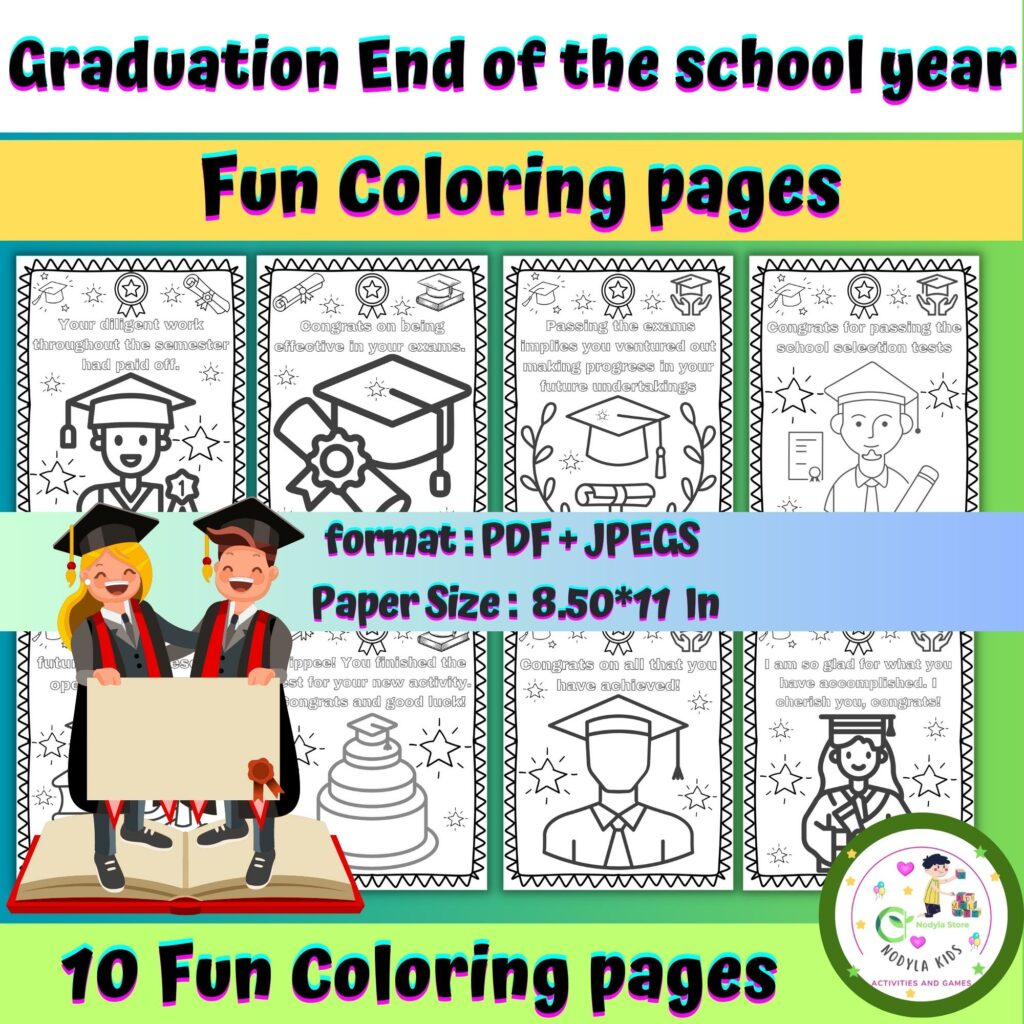 Graduation End of the school year Coloring pages | End of Year ...