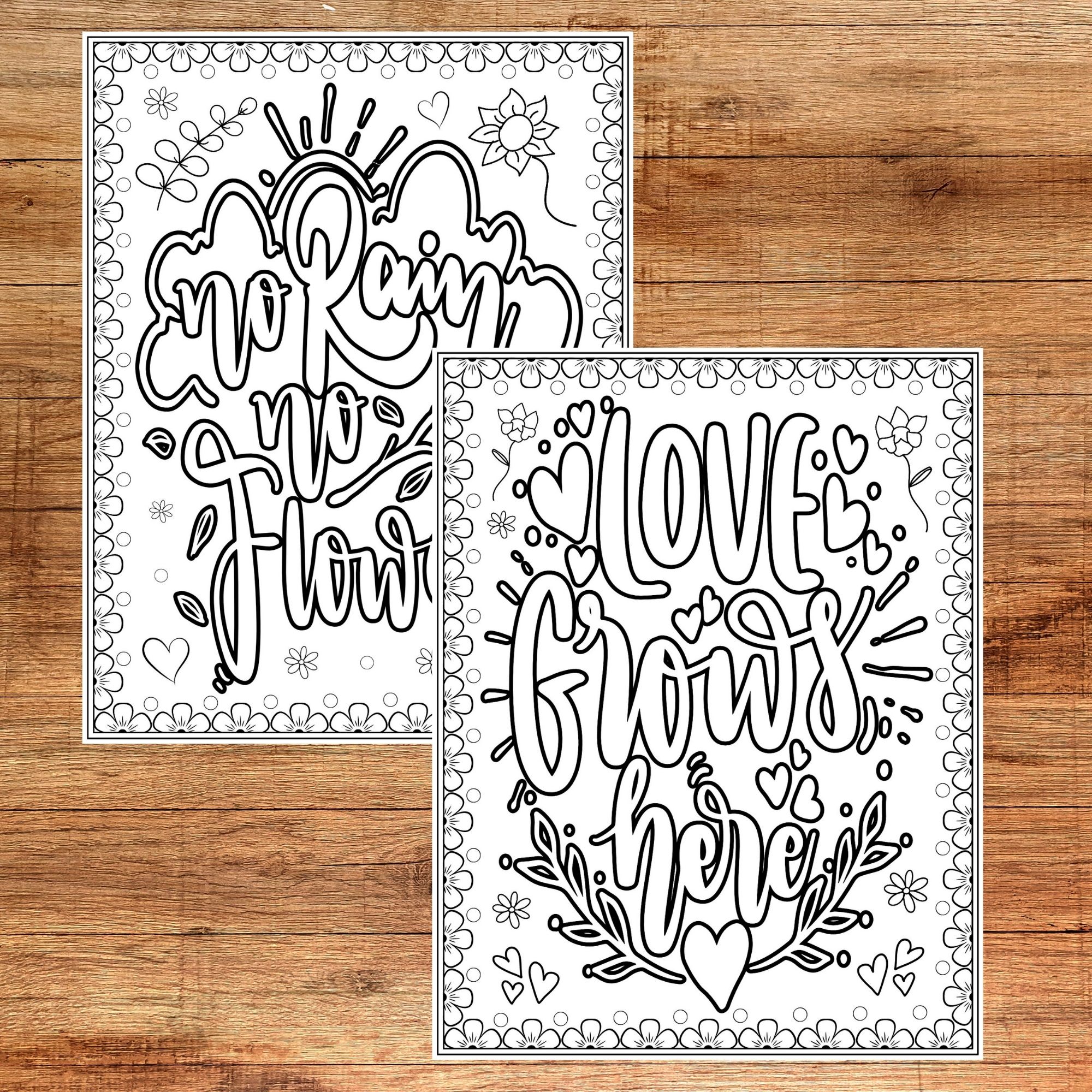 Spring Quotes Coloring Pages | Spring Quotes Coloring Pages 2023 | Made ...
