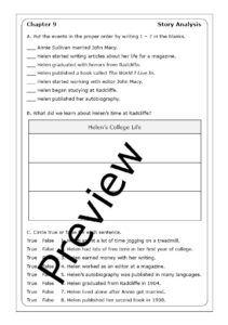 Gare Thompson "Who Was Helen Keller?" worksheets | Made By Teachers