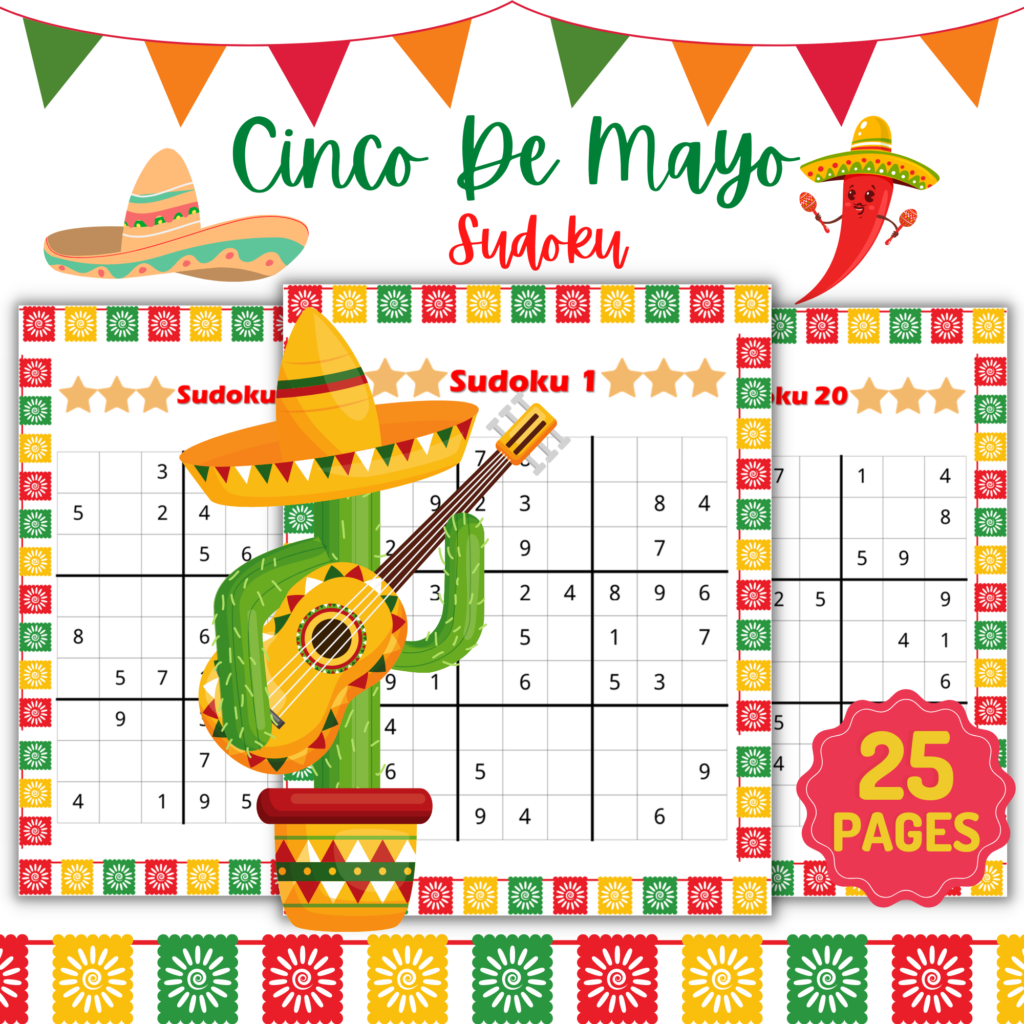 Printable Cinco de Mayo Puzzles With Solution - Bundle - Fun May ...