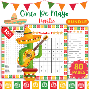 Printable Cinco de Mayo Puzzles With Solution - Bundle - Fun May ...