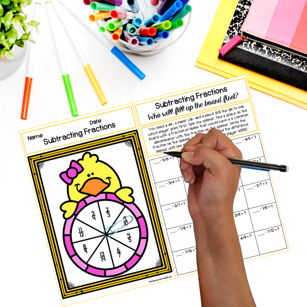 Math Test Prep Spinner Games | Operations 1 | Made By Teachers