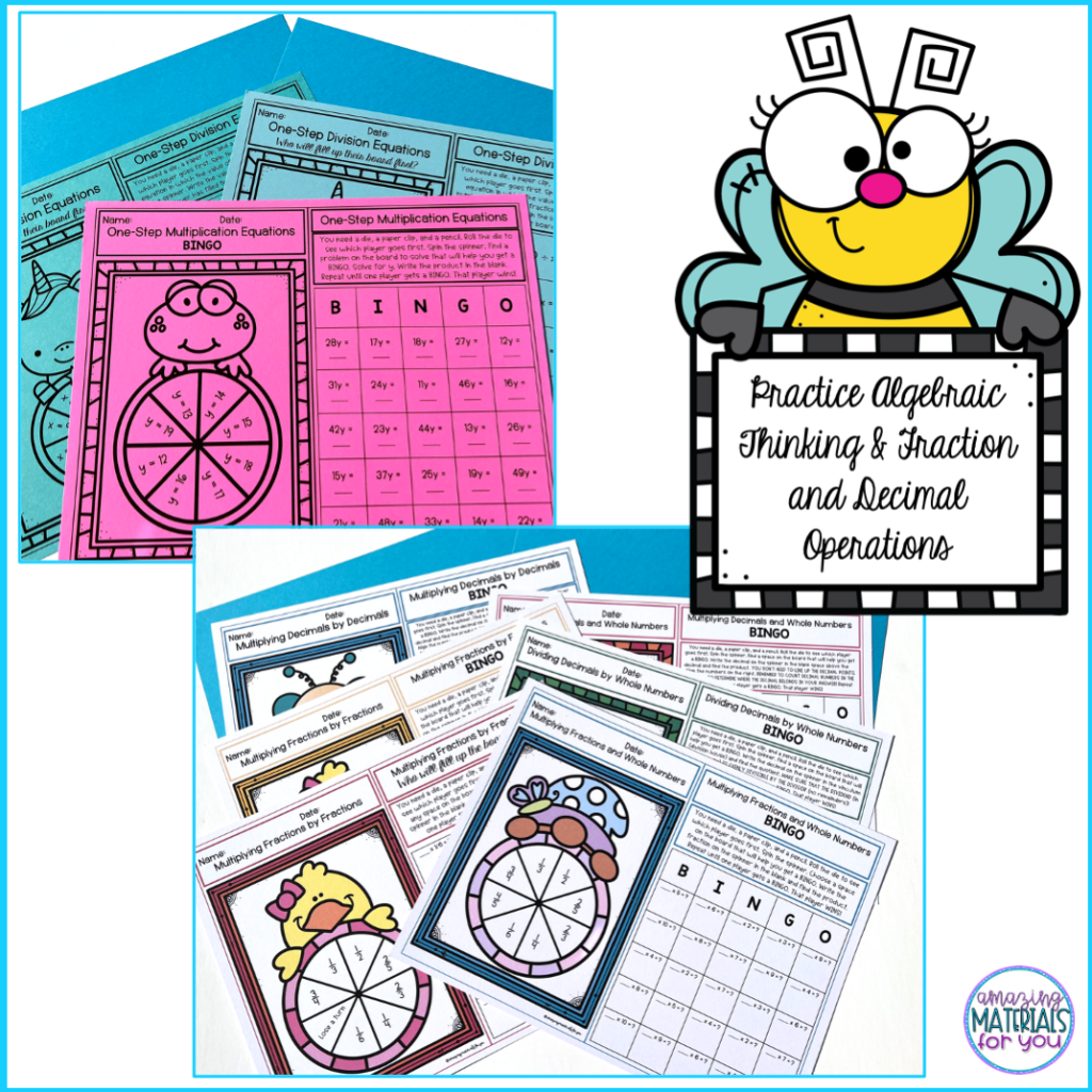 Math Test Prep Spinner Games | Operations 2 | Made By Teachers