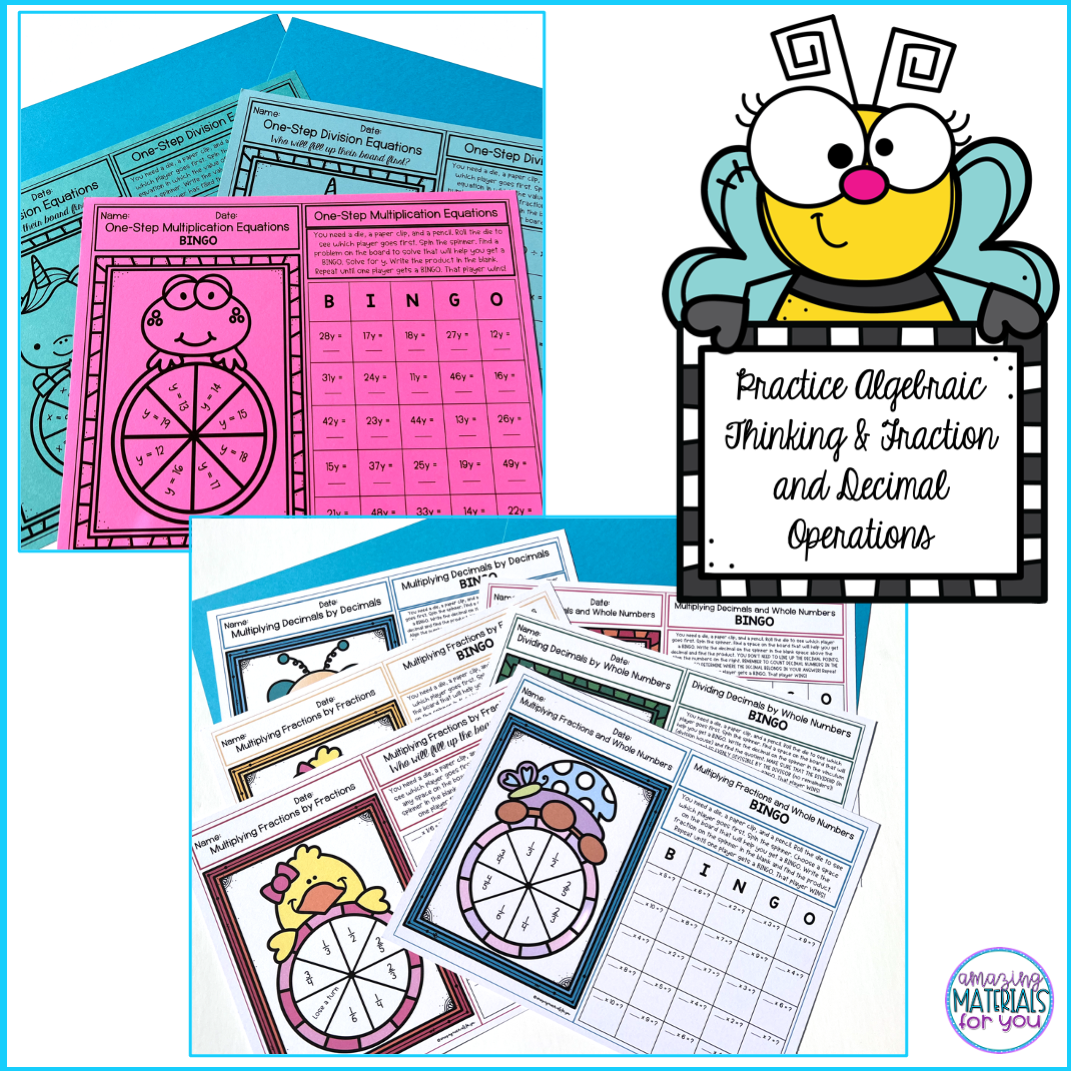 Math Test Prep Spinner Games | Operations 2 | Made By Teachers