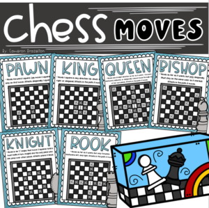 Chess Club Moves Reference Poster Set Bulletin Board Decorations ...
